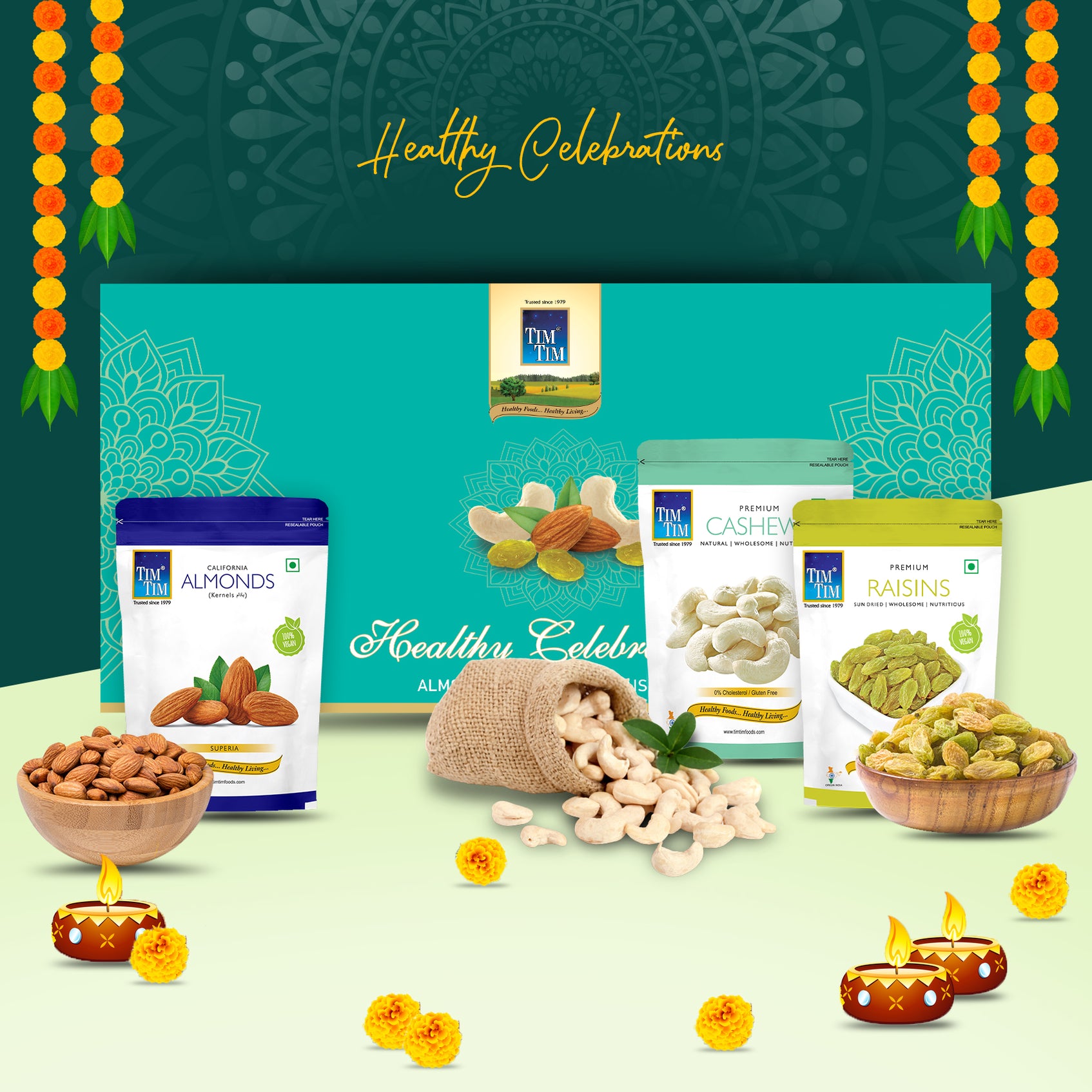Tim Tim Healthy Celebration | Diwali Gift Box | Gift Pack — TimTimFoods
