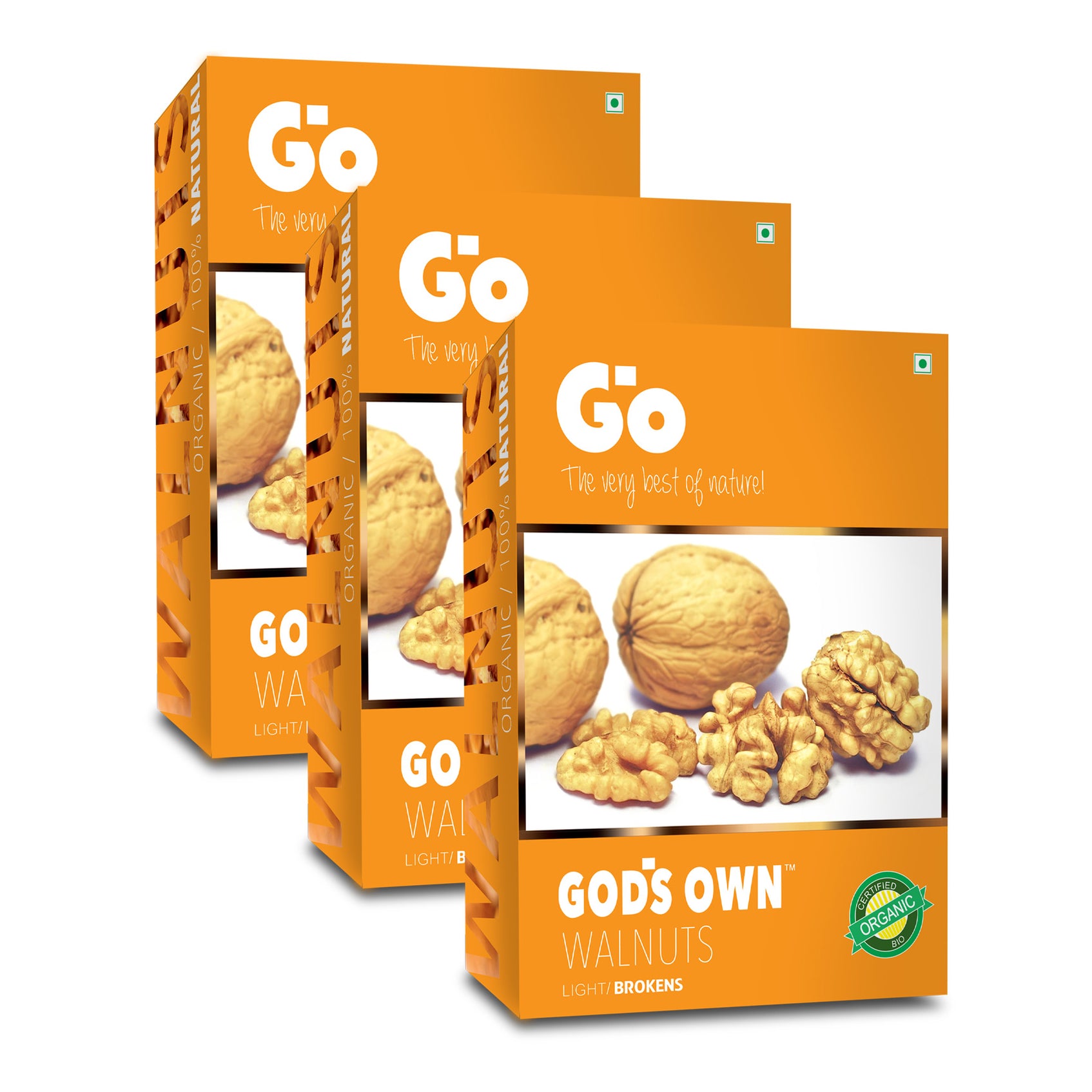 Go Organic Light Broken Walnuts Kernels (Without Shell) | Best Walnuts In India — TimTimFoods