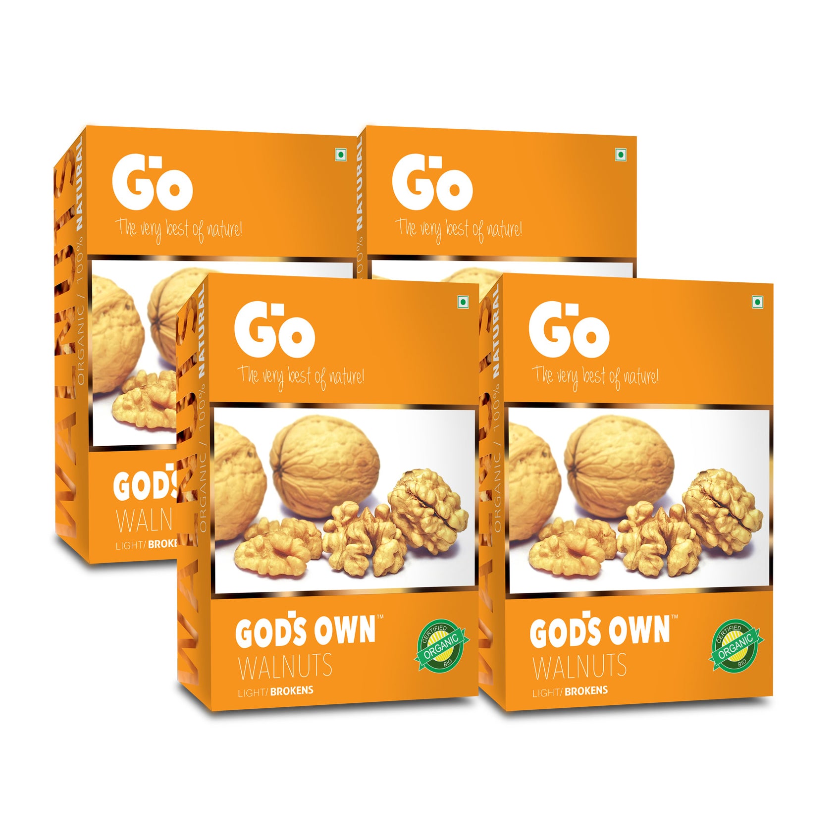 Go Organic Light Broken Walnuts Kernels (Without Shell) | Best Walnuts In India — TimTimFoods