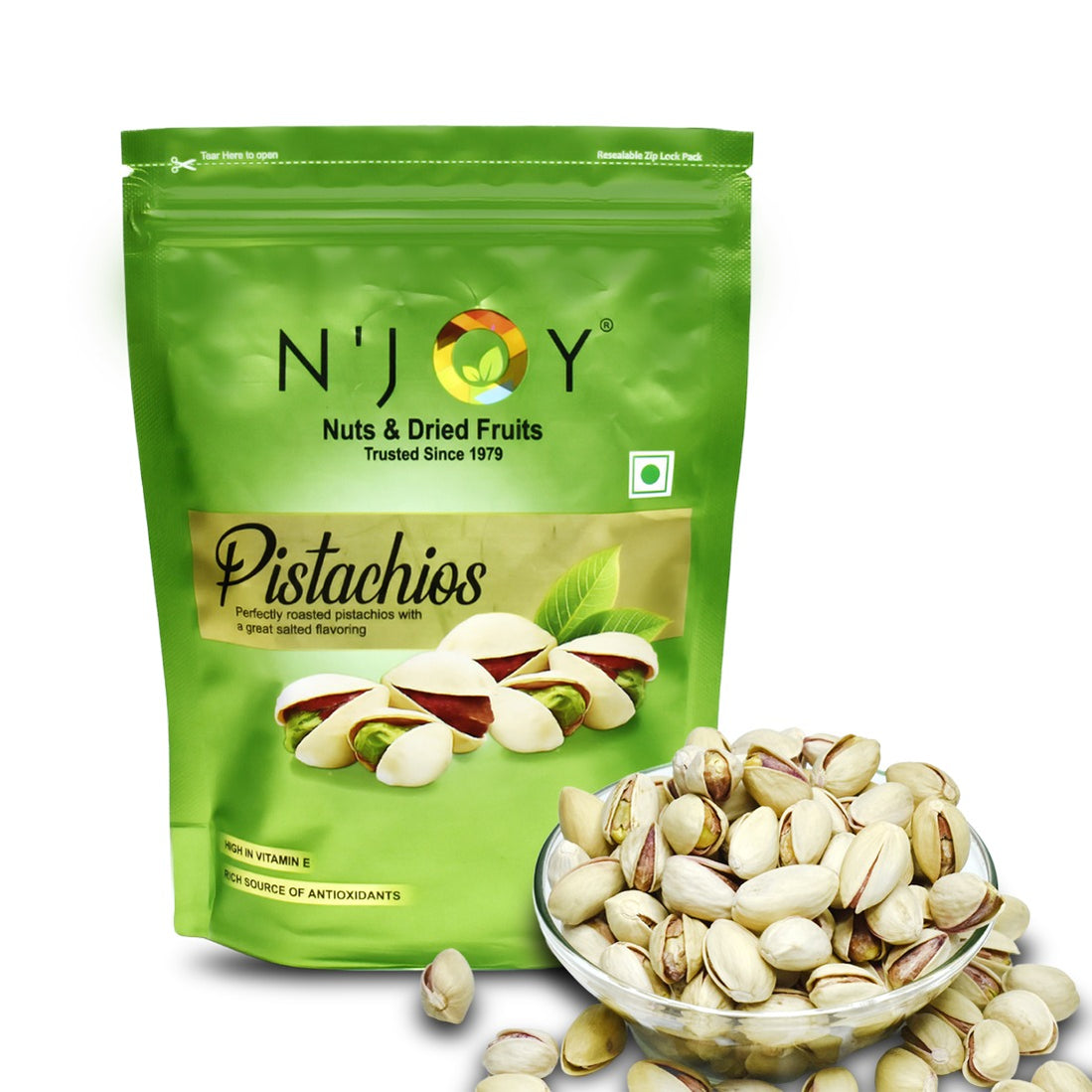 N'Joy Irani Pista Roasted and Salted Pistachios — TimTimFoods