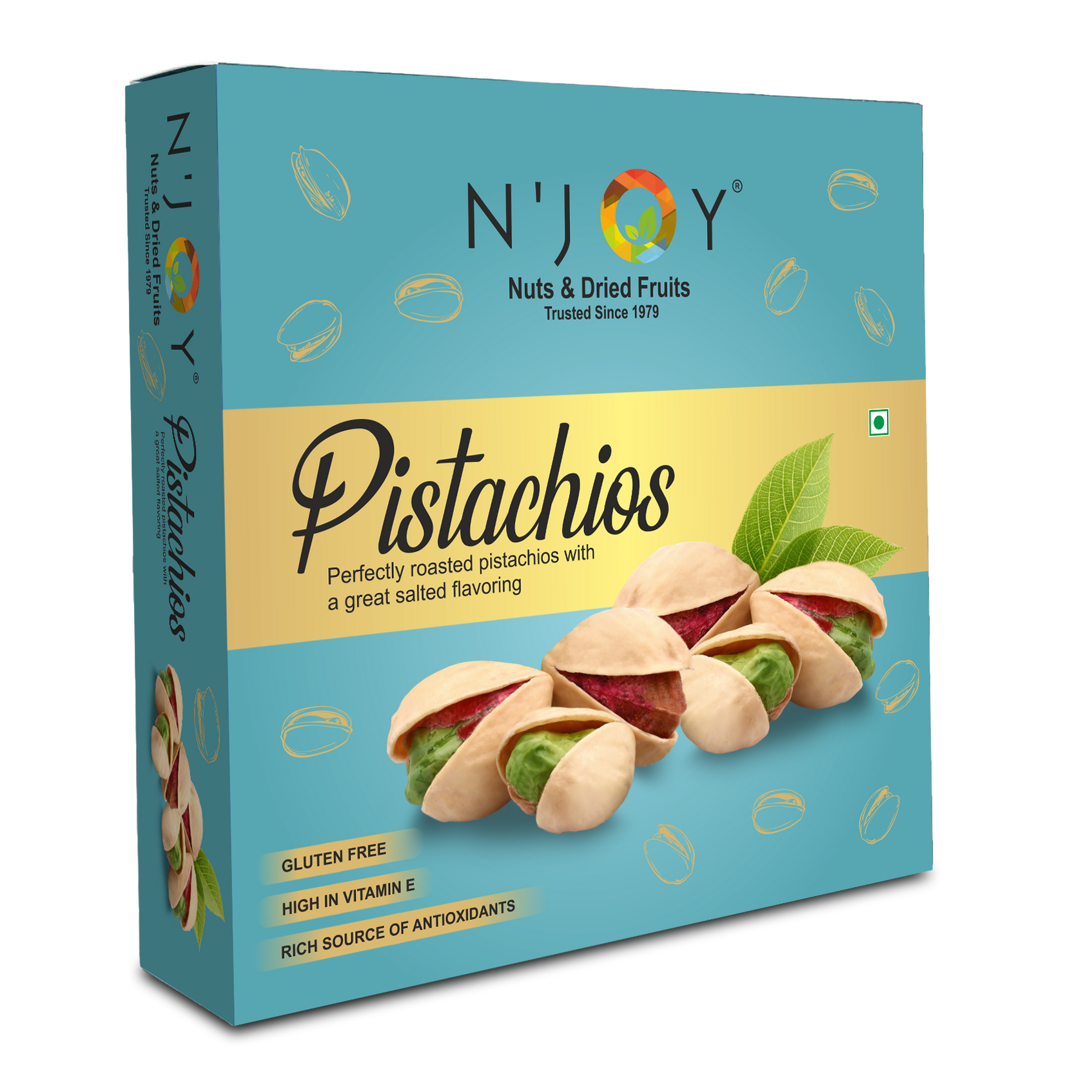 N'JOY Roasted and Salted Pistachios | Pista Nuts — TimTimFoods